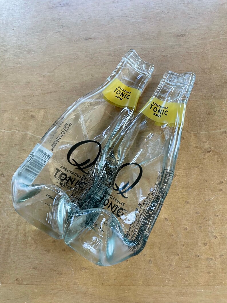 Two Recycled Tonic Bottles - Etsy