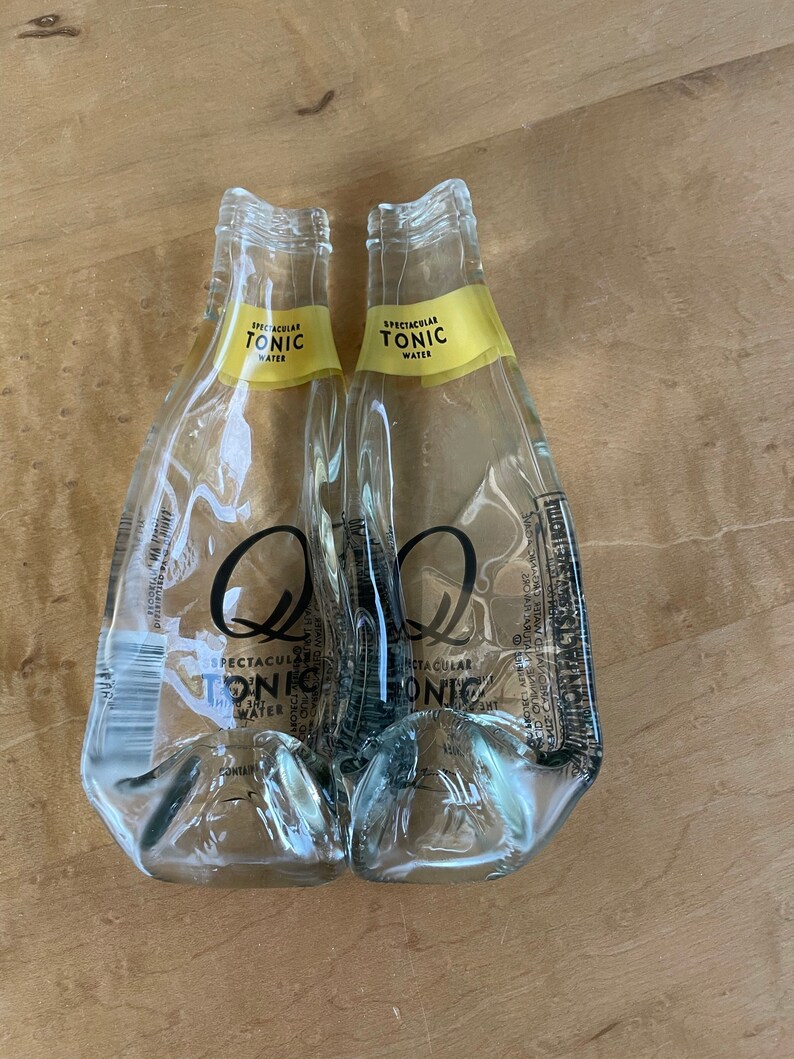 Two Recycled Tonic Bottles - Etsy