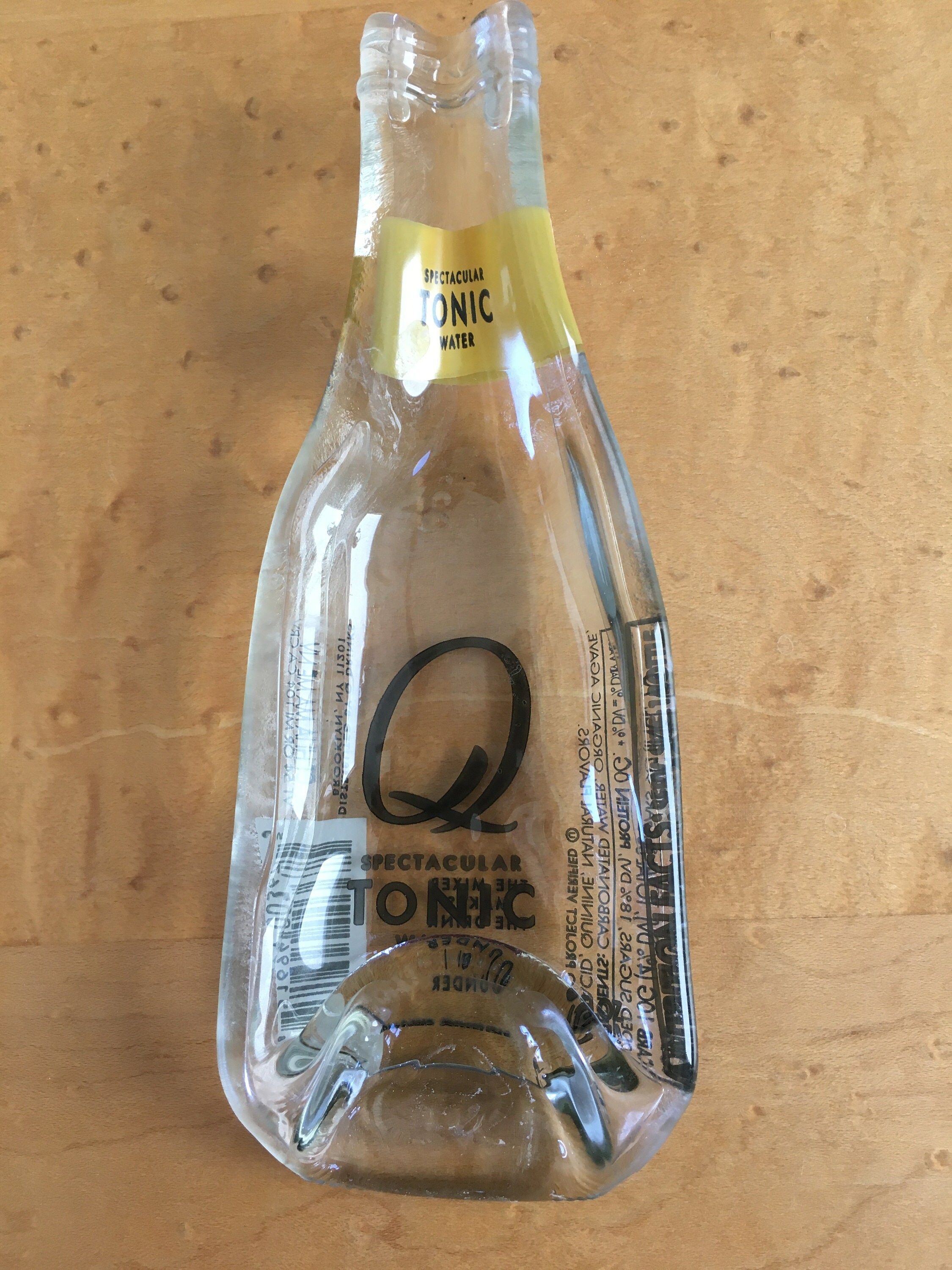 Recycled Tonic Water Bottle Plate - Etsy