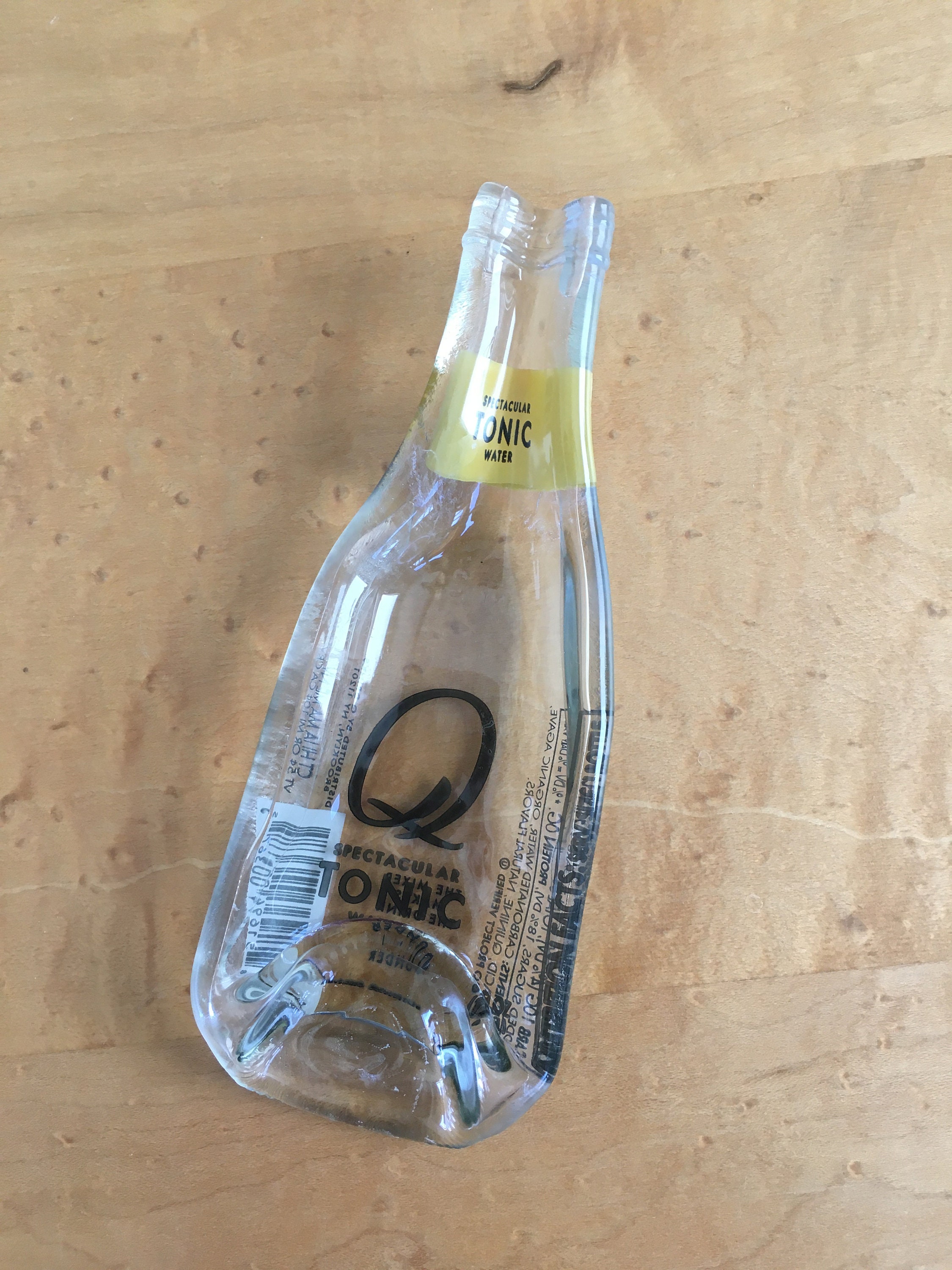 Recycled Tonic Water Bottle Plate - Etsy