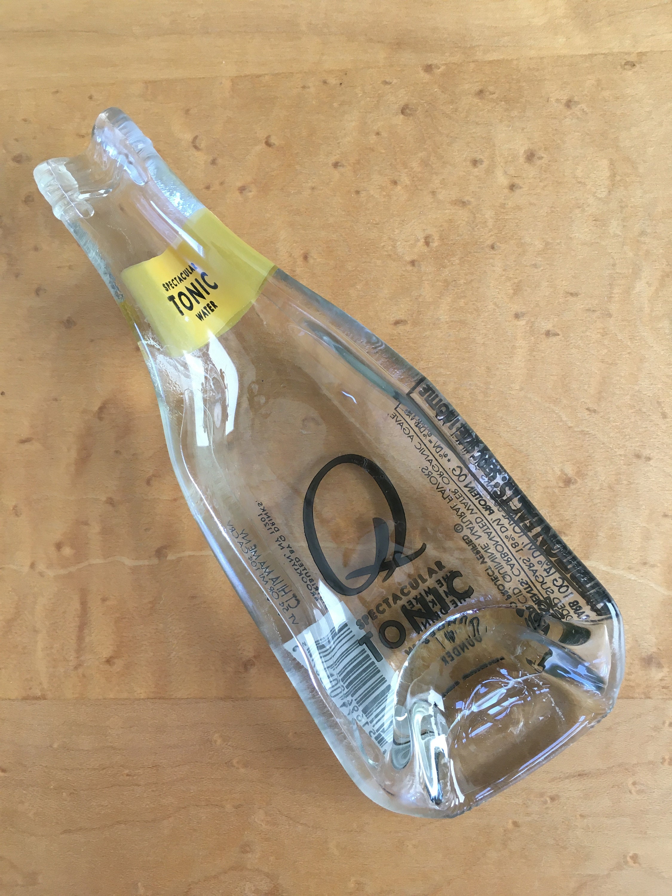 Recycled Tonic Water Bottle Plate - Etsy