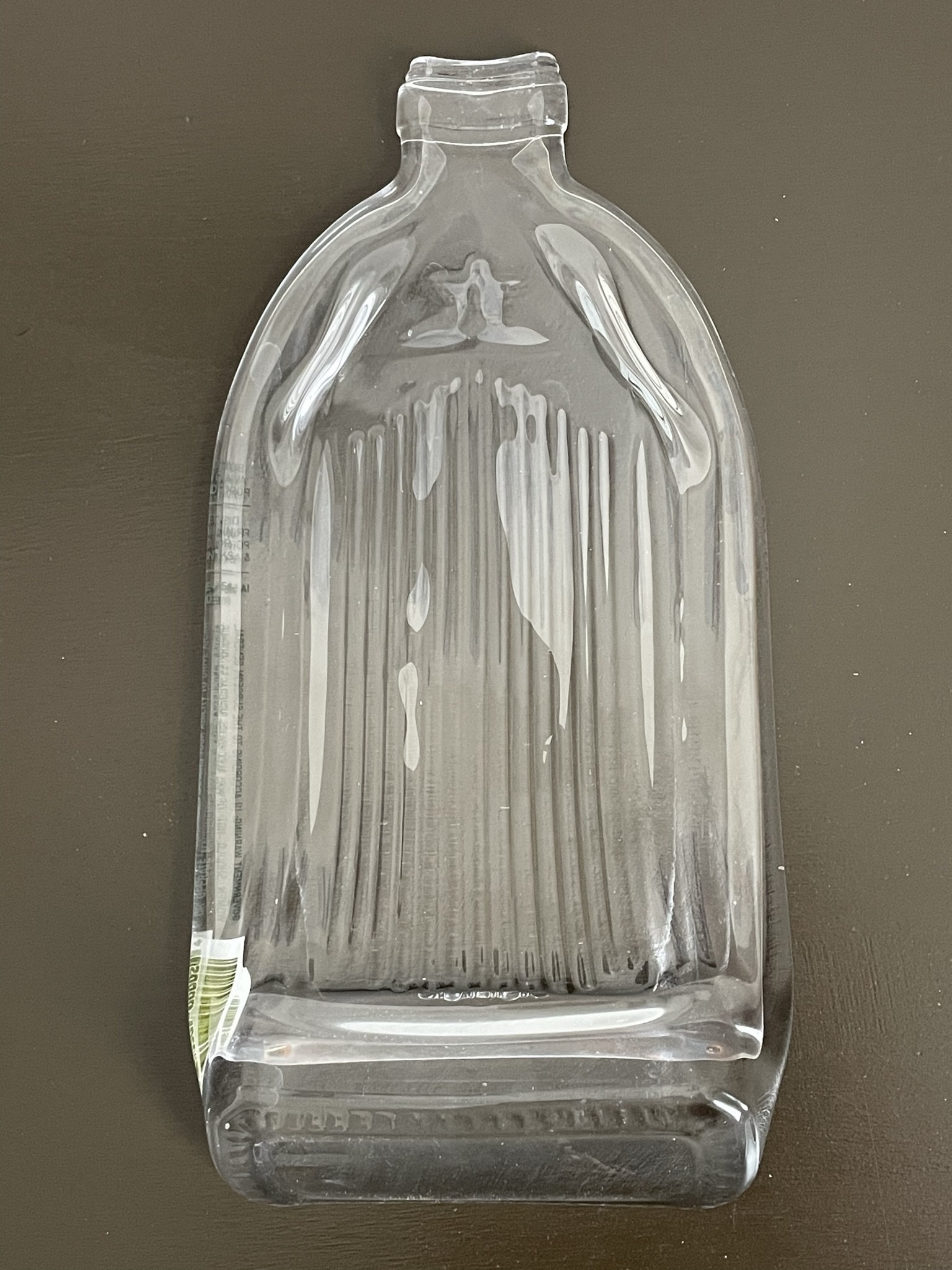 Recycled Gin Bottle With Ridges - Etsy