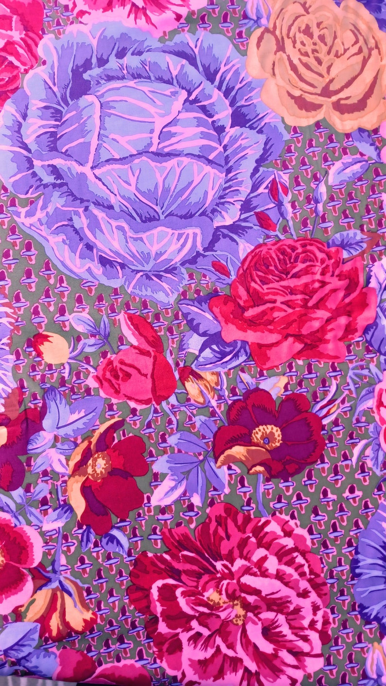 1 Fat Quarter Kaffe Fassett CABBAGE & ROSE GP038 Rustic 2012 - Etsy