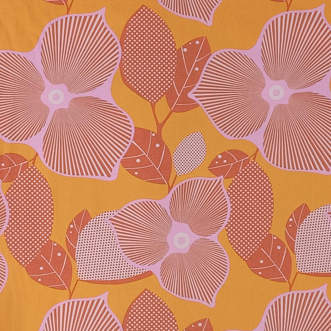 1 Fat Quarter Amy Butler MIDWEST MODERN 2 Optic Blossom Ab27 Gold ...