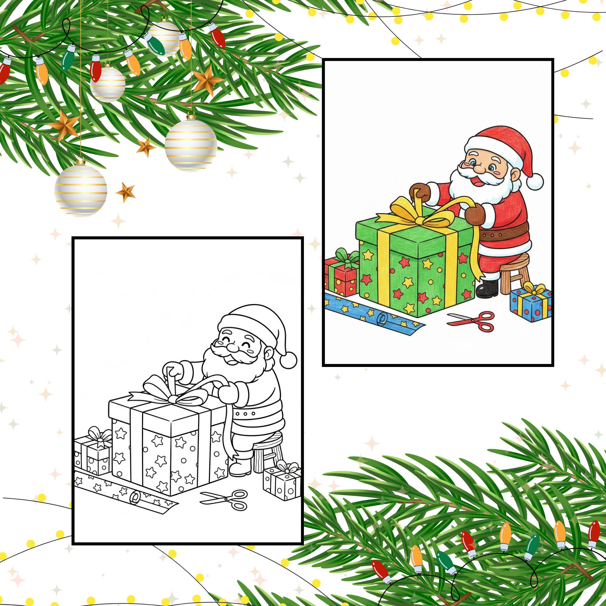 Title: 20 Cute Santa Claus Coloring Pages - Christmas Activity for Kids ...