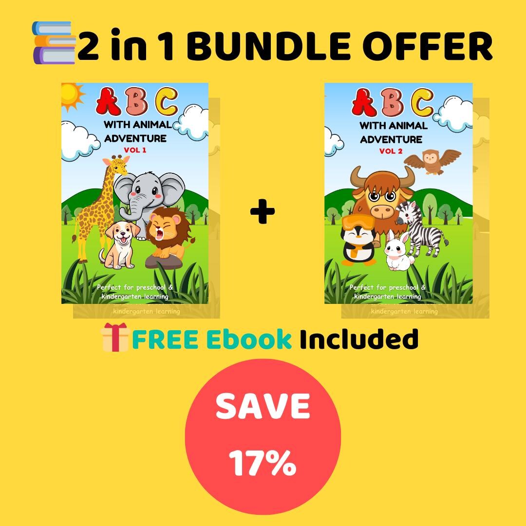 Kids Learning Bundle: Alphabet Tracing, Storybook + Free E-book (PDF ...