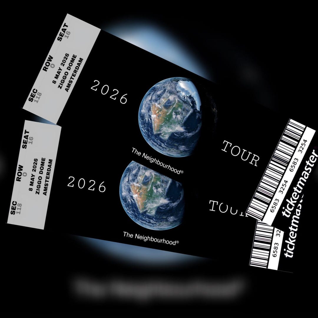 The Neighborhood Concert Souvenir Ticket - Personalizable - Etsy UK