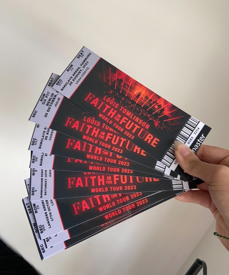 ANY Concert Souvenir Ticket - Personalizable - Etsy Canada