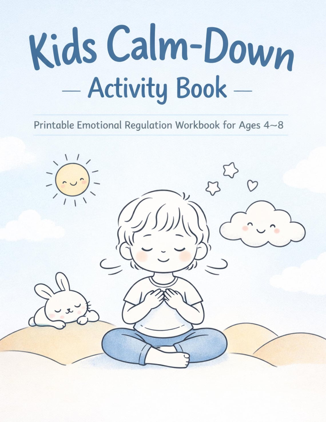 Kids Calm-down Activity Book | Emotional Regulation Workbook for Ages 4 ...