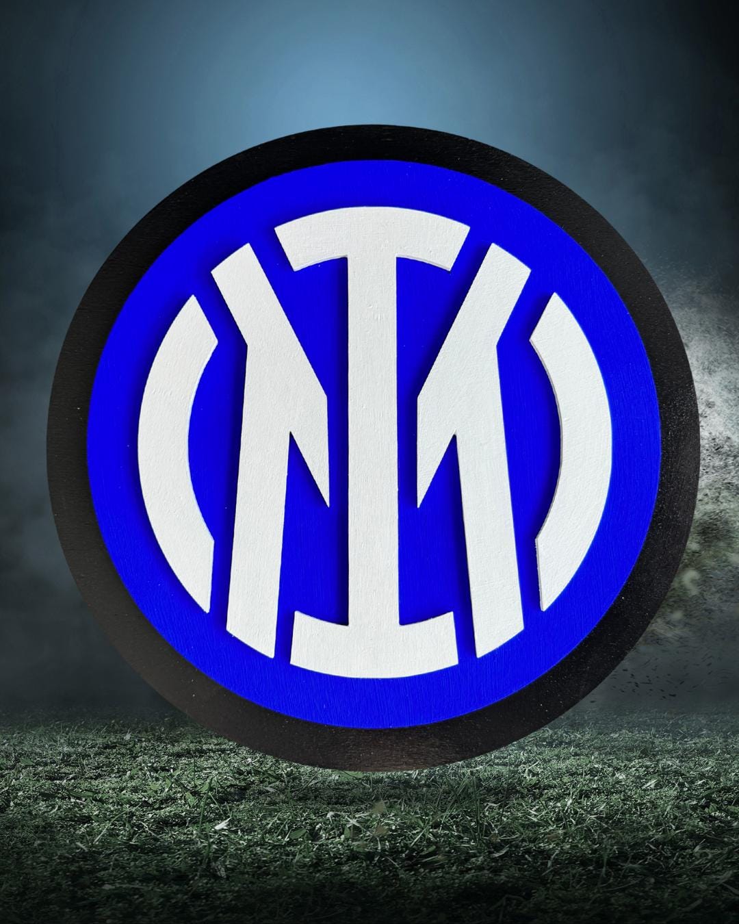 Inter Crest, 3D Inter Logo, Wall Decoration for Fans, Gift for Football ...