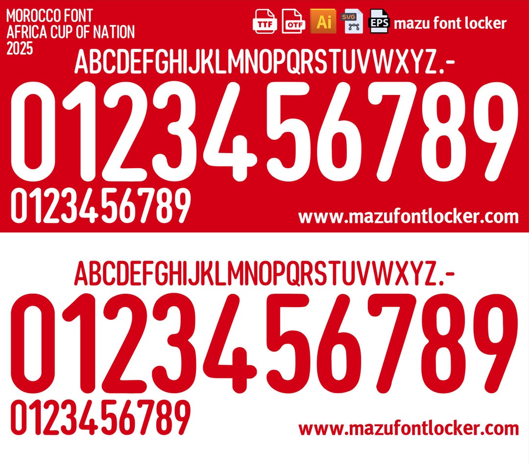 Morocco 2025 Font – Vector Typeface (digital Download) - Etsy