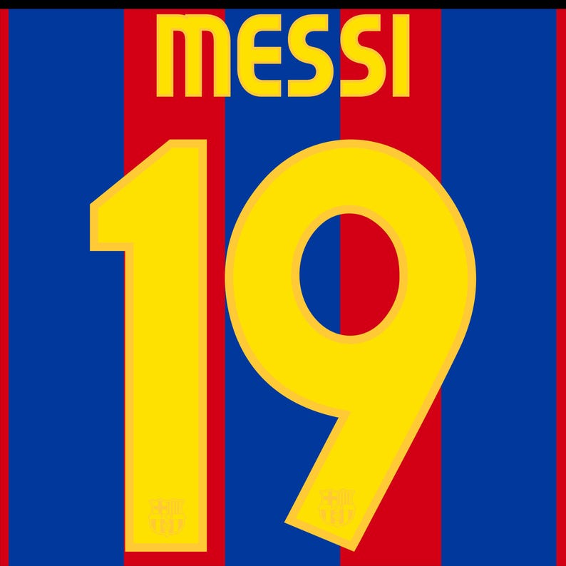 Barcelona 2006-08 Font – Vector Typeface (digital Download) - Etsy