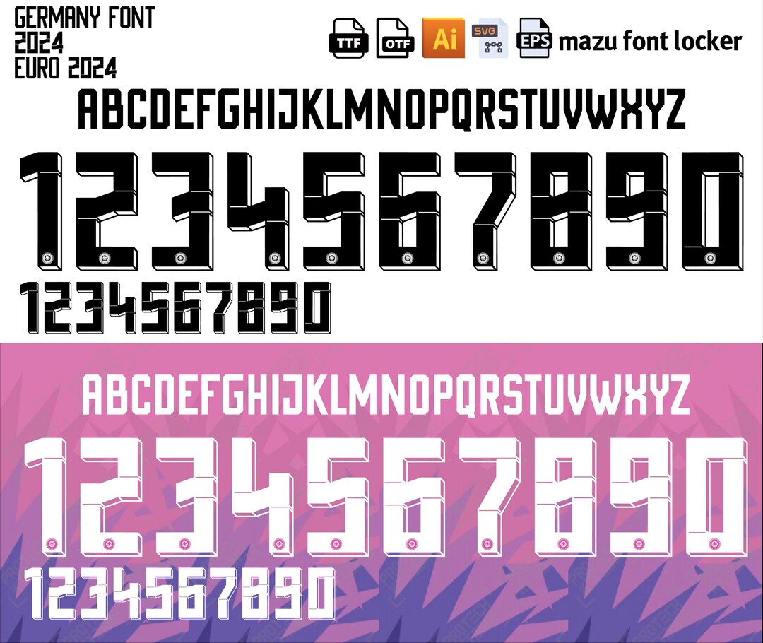 Germany Euro 2024 Font – Vector Typeface (digital Download) - Etsy UK