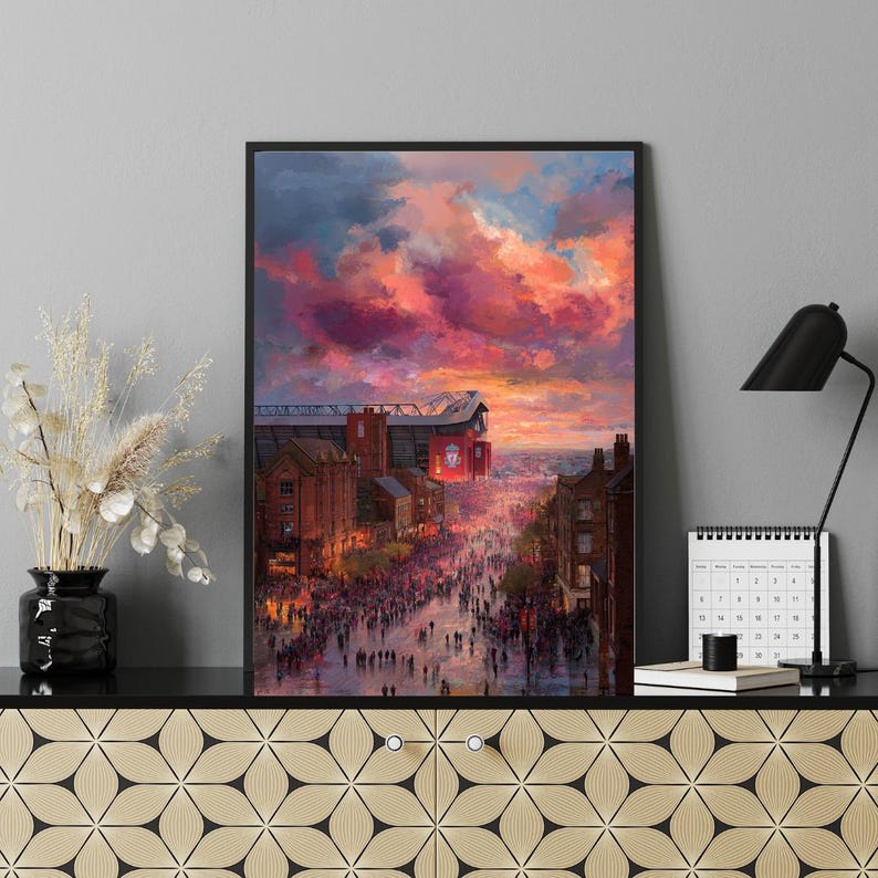 Anfield Stadium Art Print: Liverpool Football Print Gift - Etsy UK