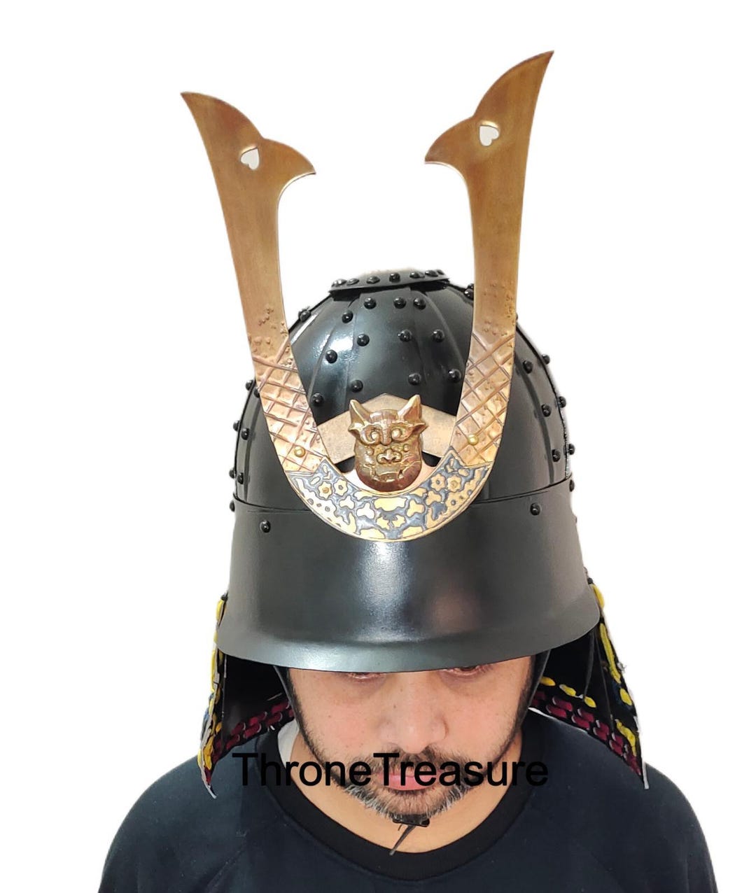 Kabuto Samurai Helmet Japanese Heavy Steel Armor Traditional Samurai ...