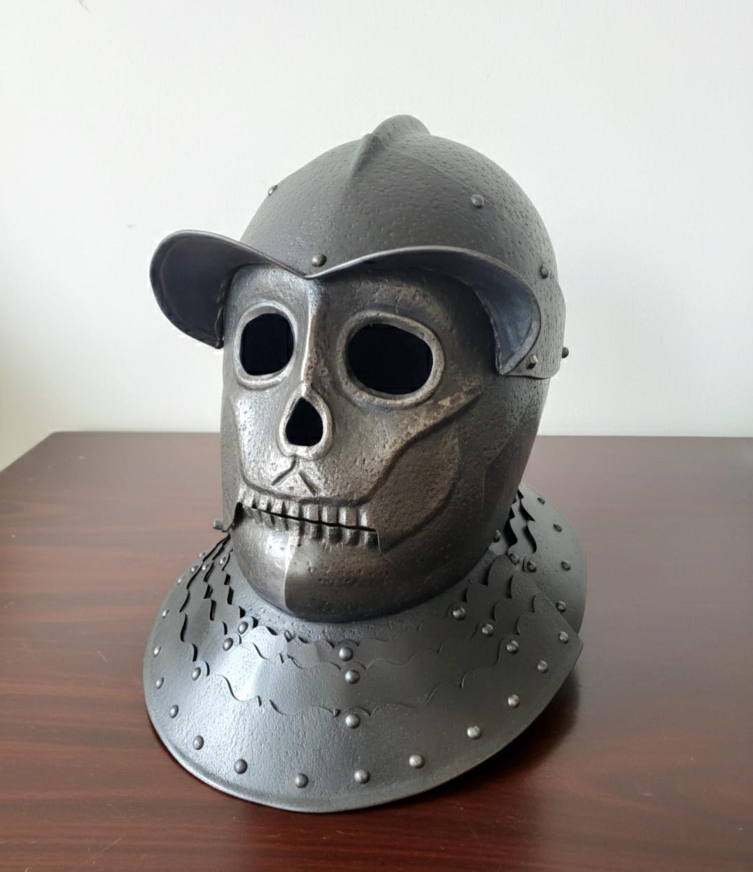 Medieval Savoyard Death’s Head Helmet 17th Century Steel Knight Armor ...