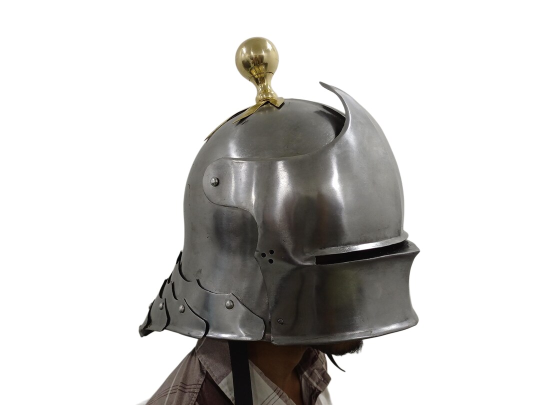 Medieval German Sallet Helmet 18 Gauge Steel Gothic With Tail Knight ...