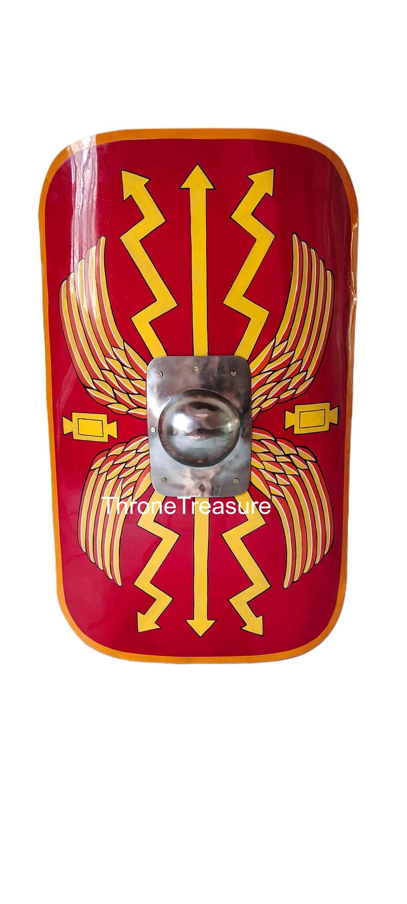 Handmade Roman Scutum Shield Legionary LARP Reenactment Shield 36 Inch ...