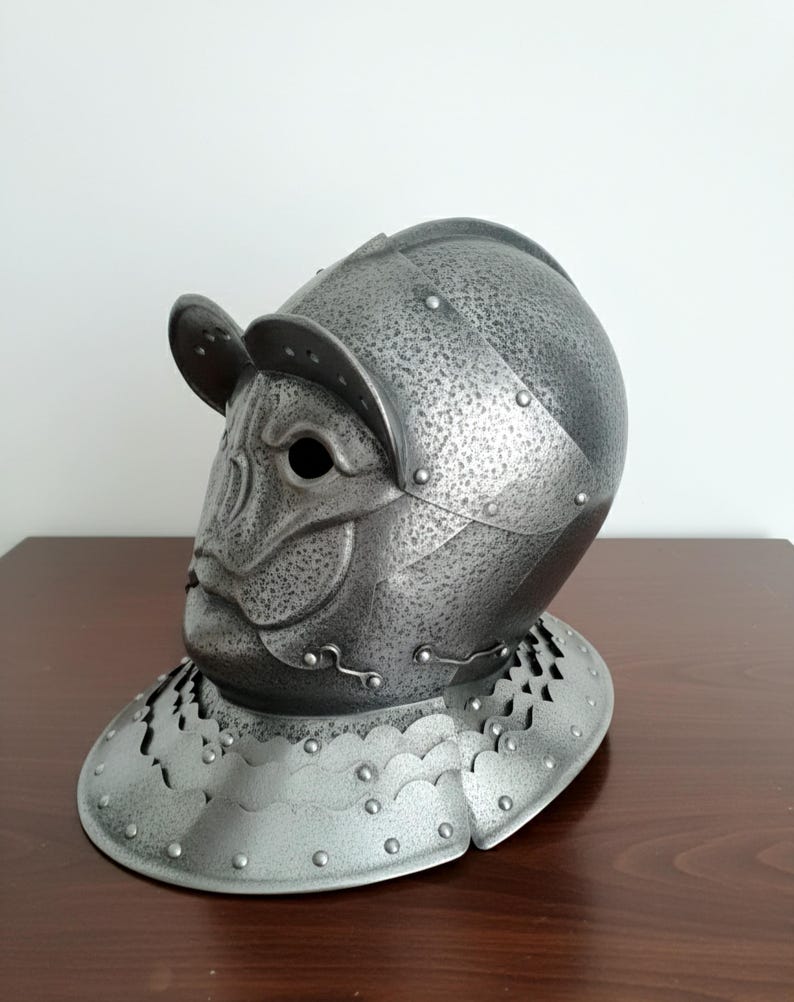 Medieval Savoyard Death’s Head Helmet 17th Century Steel Knight Armor ...