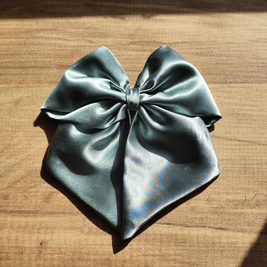Oversized Satin Sailor Bow: Large Hair Tie for Ponytails & Buns - Etsy