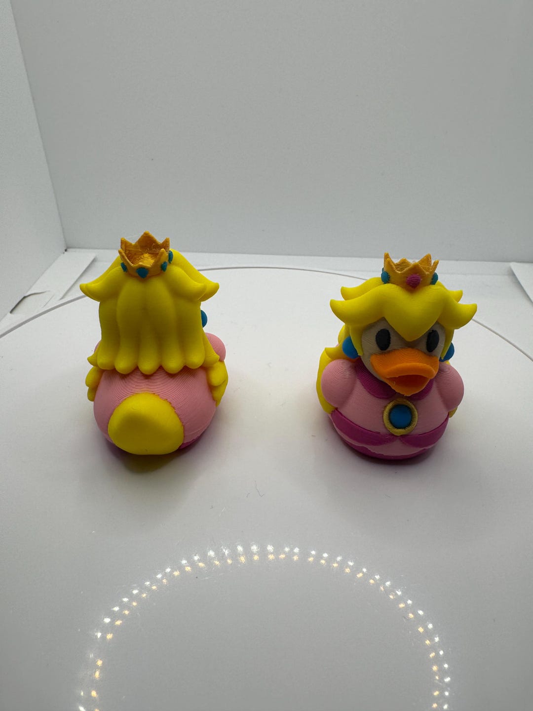 Blonde Princess Duck 3D Printed Figure, Pink Crowned Jeep Duck ...