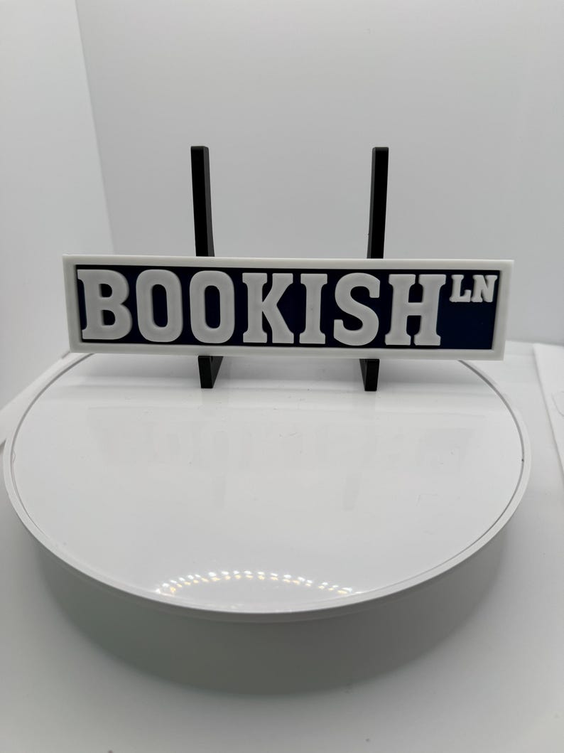 3D Printed Bookish Street Signs | Reader Decor for Bookshelf or Book ...