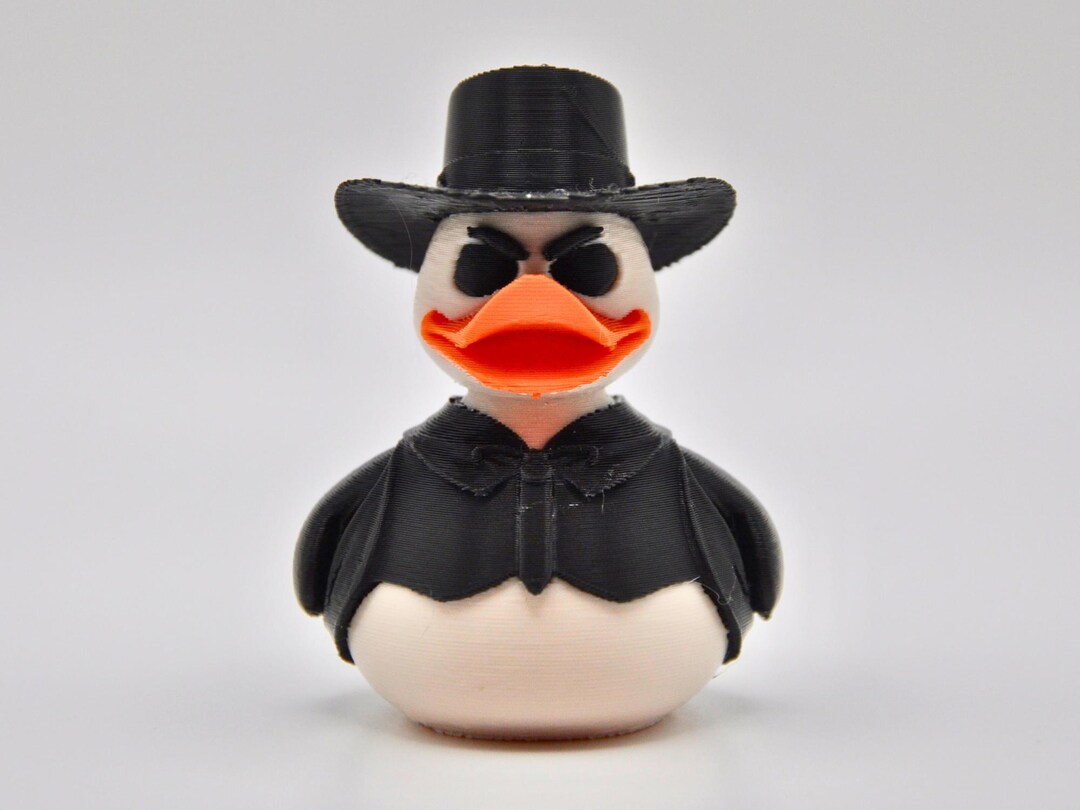 Angel Eyes Duck – Western Outlaw Duck Figurine | 3D Printed Shelf Decor ...