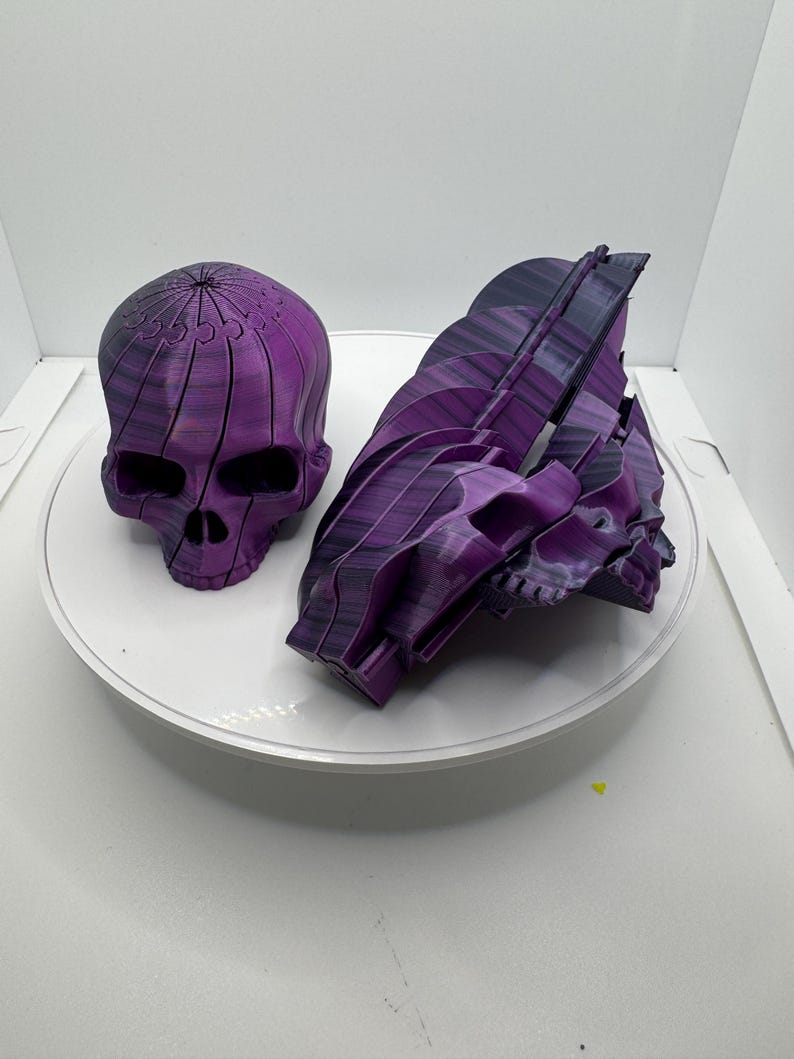 Articulated Skull Fidget Toy | 3D Printed Skull | Clicky Desk Fidget ...