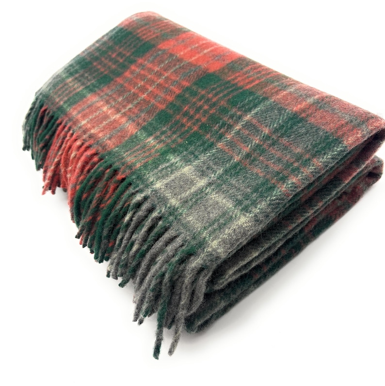 Wilson Ancient Tartan Wool Blanket, Scottish Made, Fringed Edges - Etsy UK