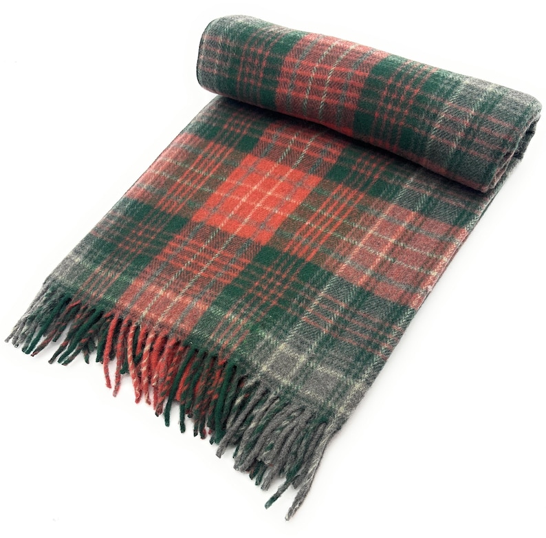 Wilson Ancient Tartan Wool Blanket, Scottish Made, Fringed Edges - Etsy