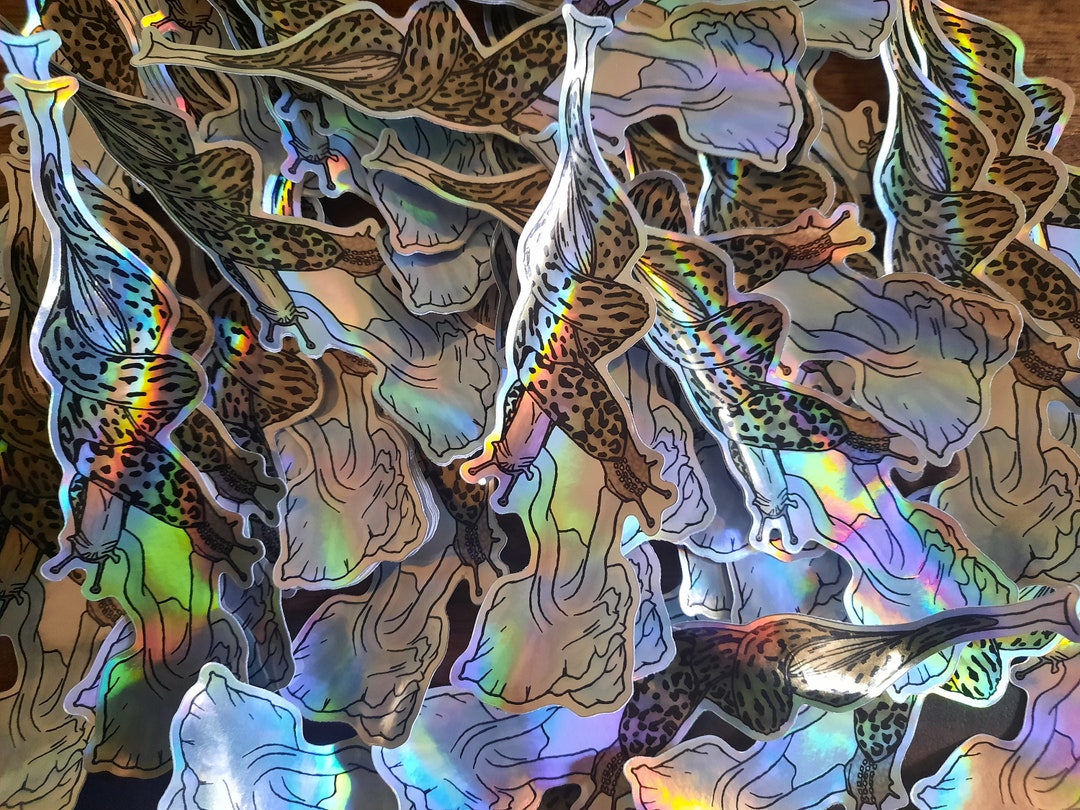 Holographic Slugs Mating Vinyl Sticker - Etsy