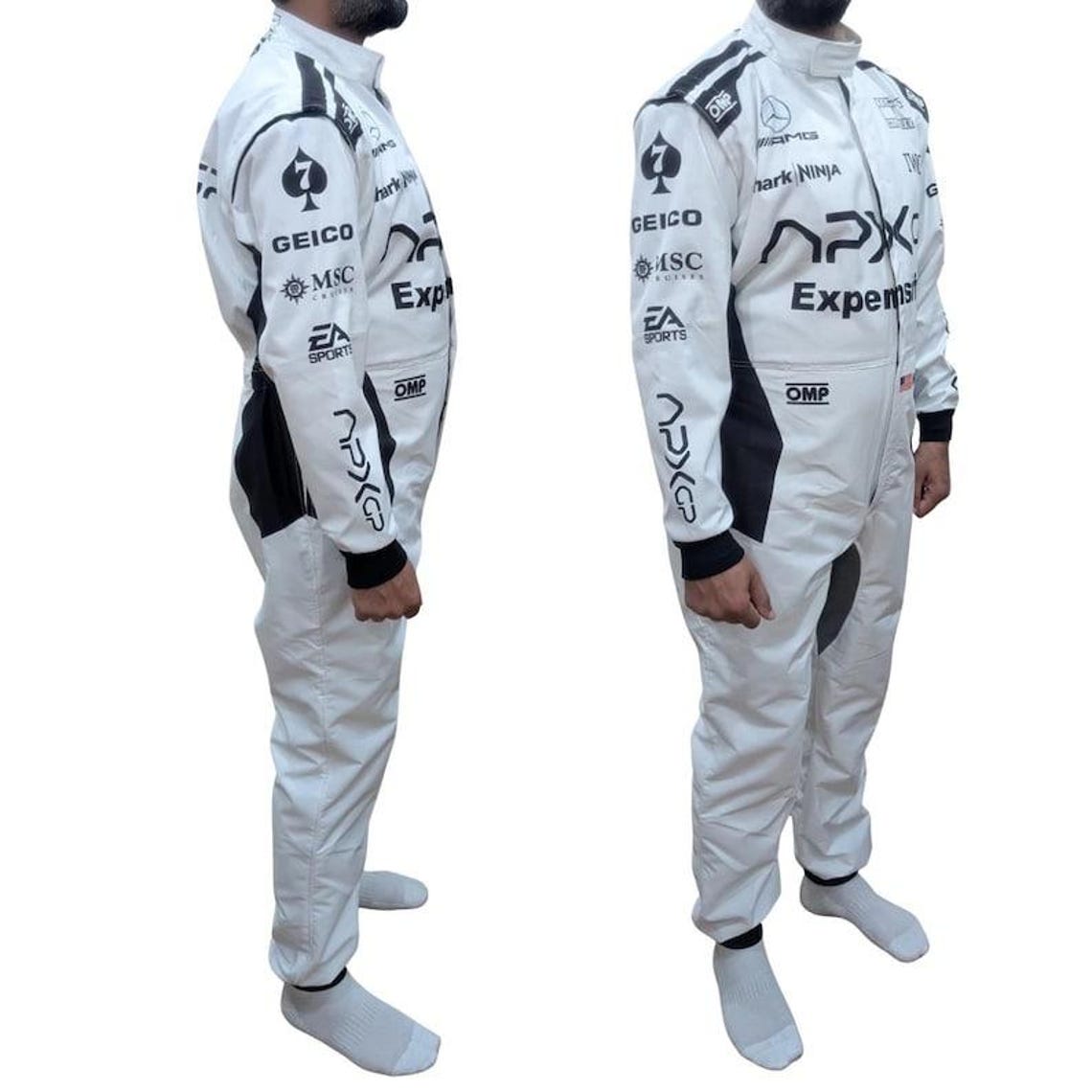 F1 APXGP Replica Racing Suit – Brad Pitt White Costume Set | Includes ...