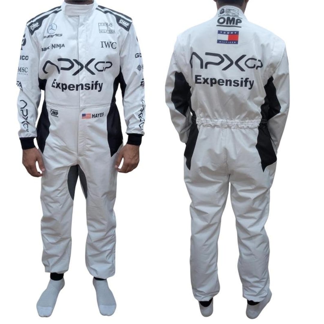 F1 APXGP Replica Racing Suit – Brad Pitt White Costume Set | Includes ...