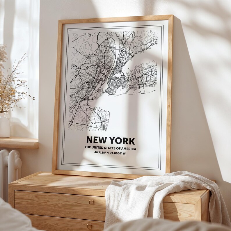 Two Personalised Street Map Posters – Custom Coordinates & Location Art ...