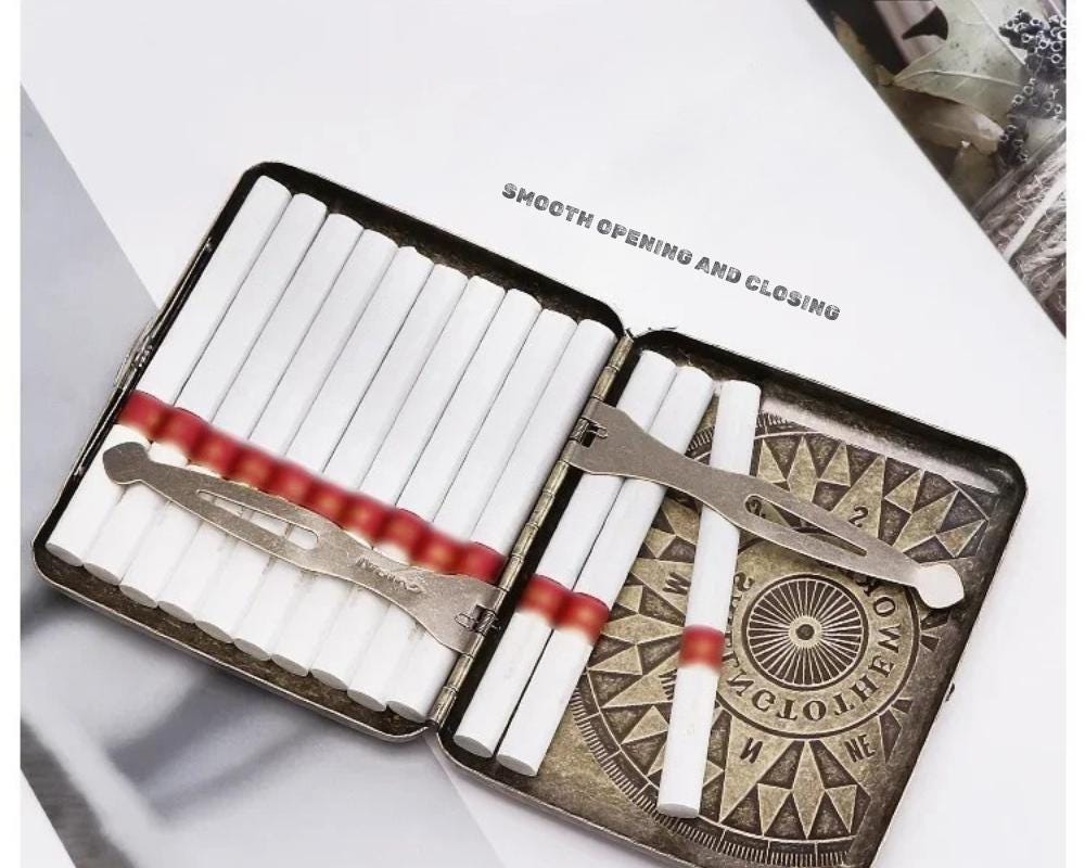 Classic Retro Cigarette Case, Cigarette Accessories, Men's Gift ...