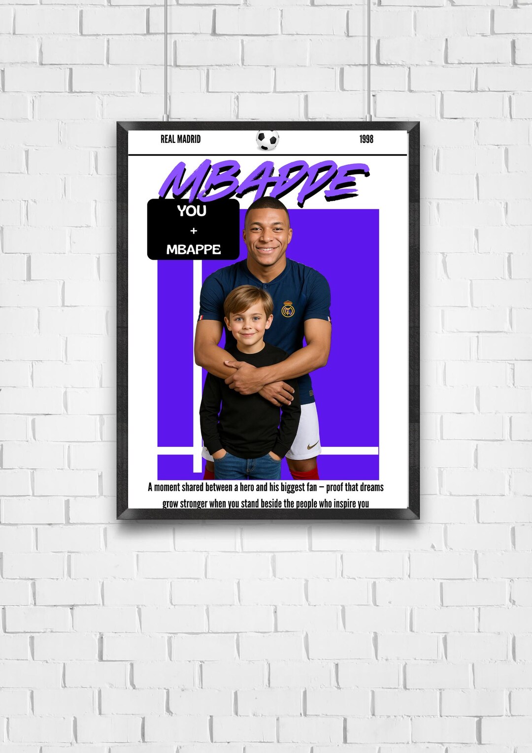 Personalized Mbappé Fan Poster | Custom Soccer Gift Christmas and ...