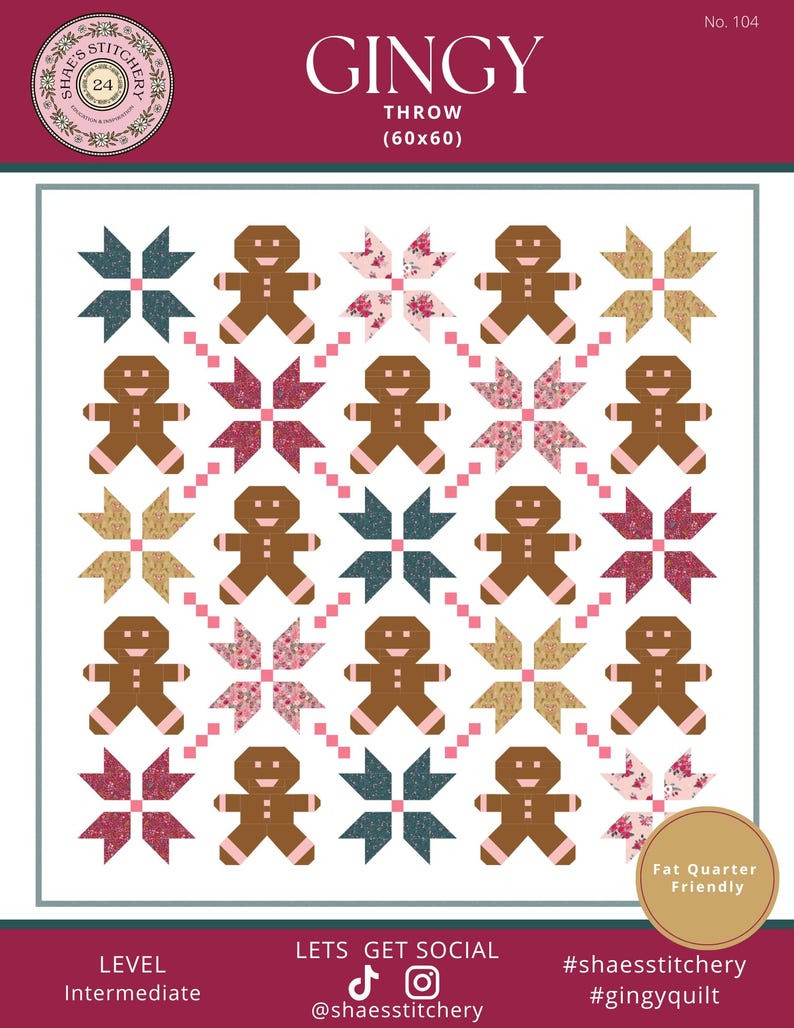 Gingy Quilt Pattern-pdf - Etsy
