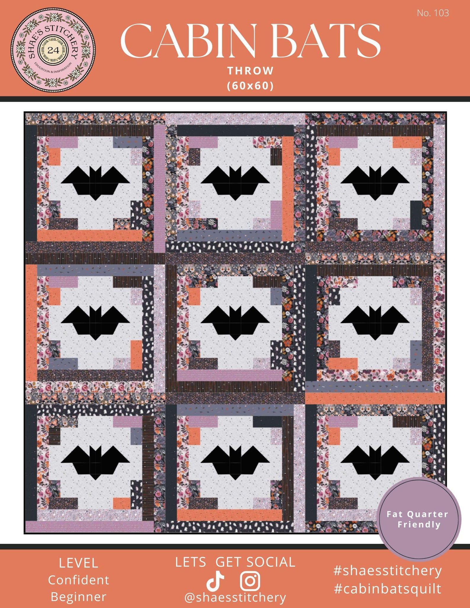 Cabin Bats Quilt Pattern- PDF - Etsy
