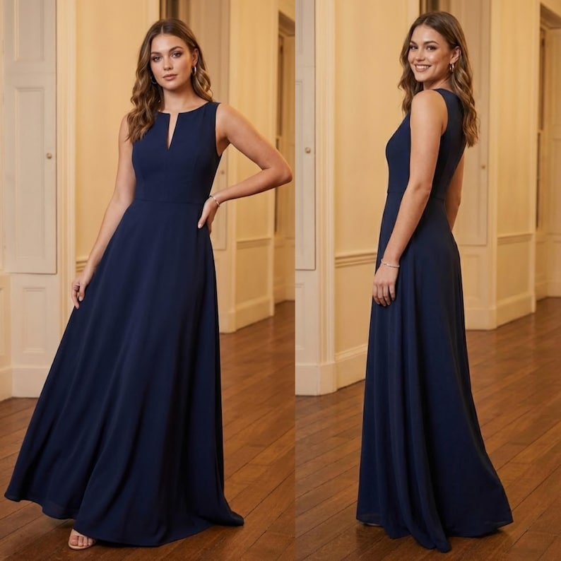 Princess Seam Maxi Dress Sewing Pattern: Women’s Sleeveless A-line Gown ...
