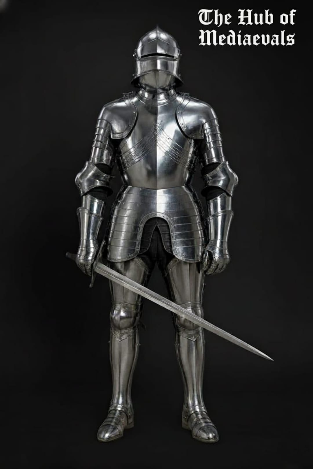 Medieval Full Body Armor Suit, 18 Gauge Steel Knight Cosplay Armor ...