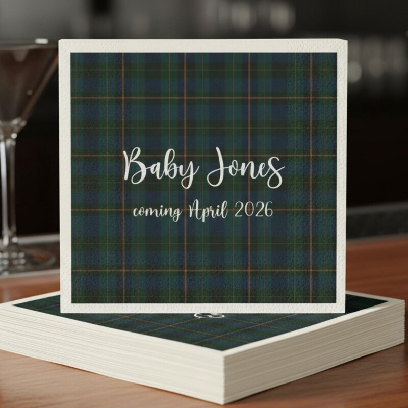 Plaid Brown Napkins - Etsy