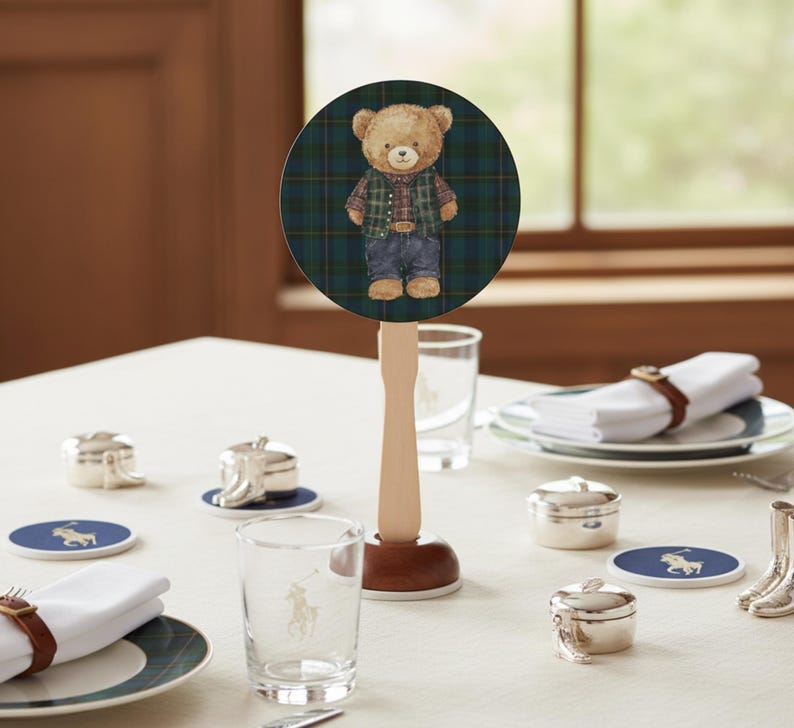 Preppy Classic Tartan Plaid Inspired Baby Shower Game Fans | Set of 10 ...