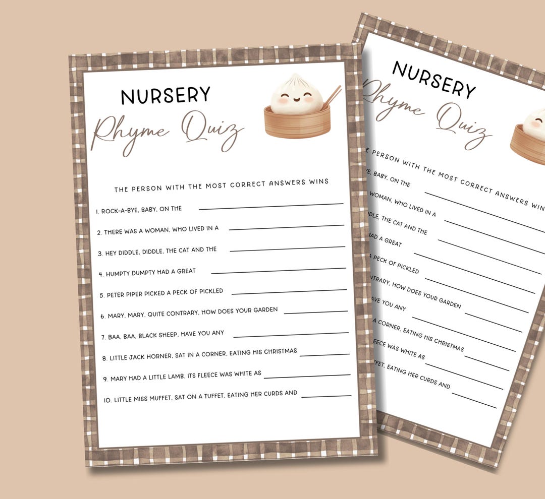 Little Dumpling Baby Shower Game! | Printed 5x7 | Watercolor Hand ...