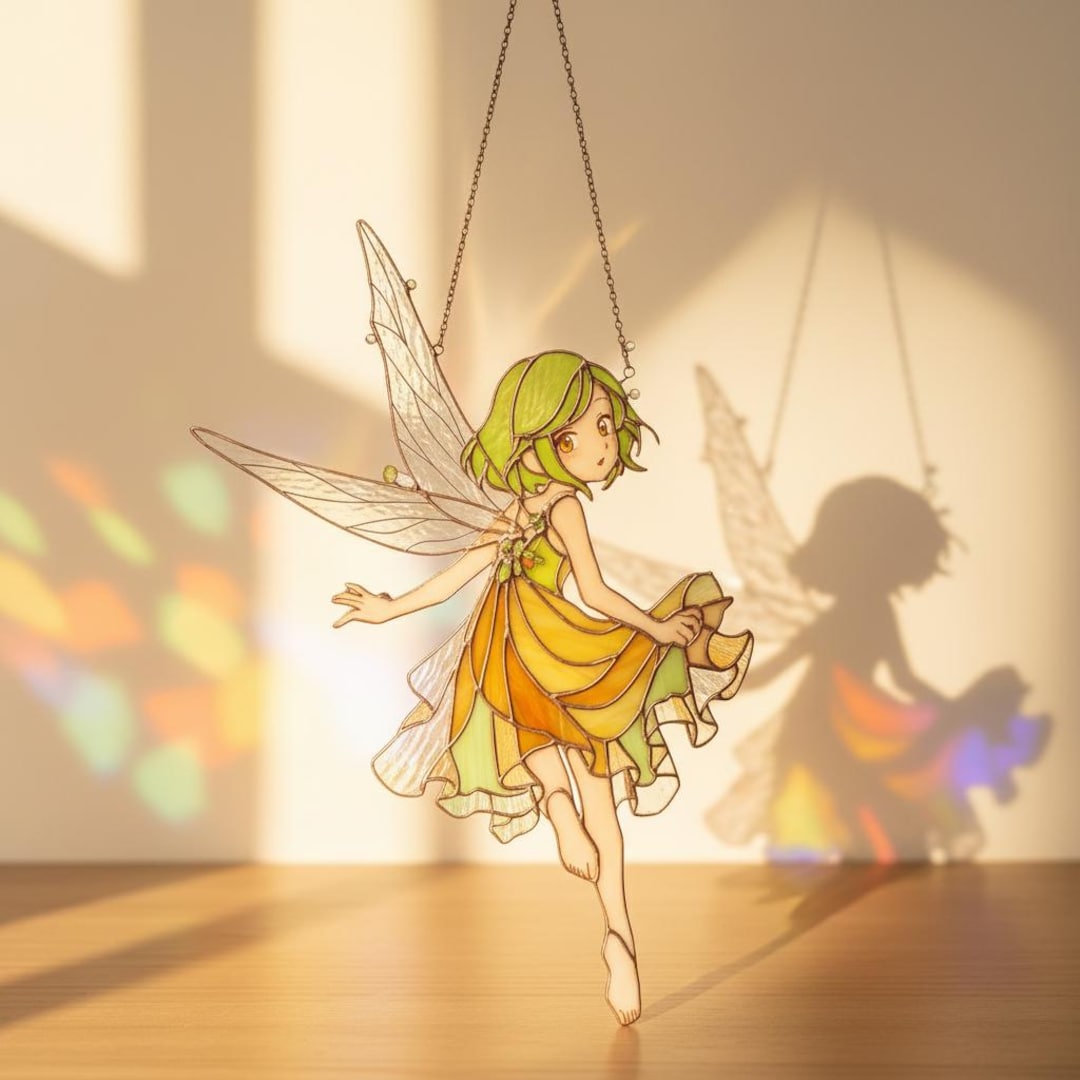 Witch Hat Atelier Coco Resin Suncatcher, Anime Window Hanging, Magical ...