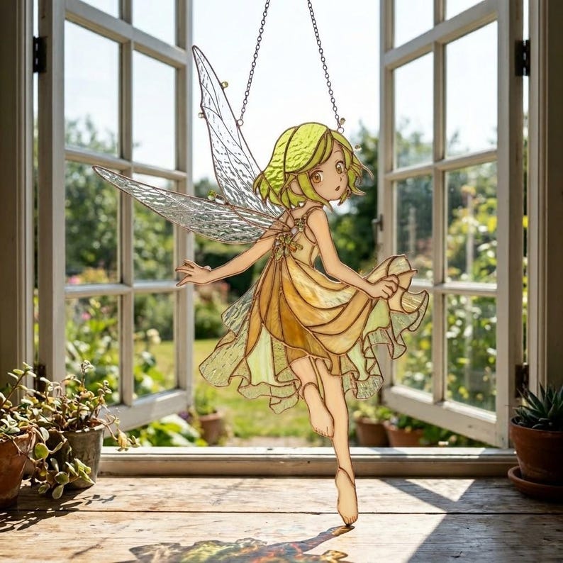 Witch Hat Atelier Coco Resin Suncatcher, Anime Window Hanging, Magical ...