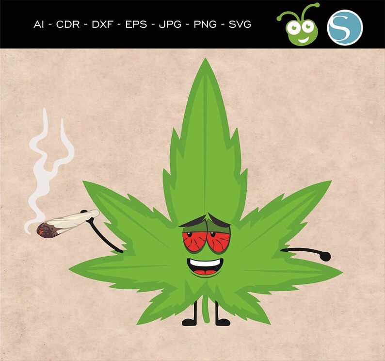 Happy Cannabis Leaf Marijuana Leaf Ganja Pot Leaf Cannabis - Etsy Israel