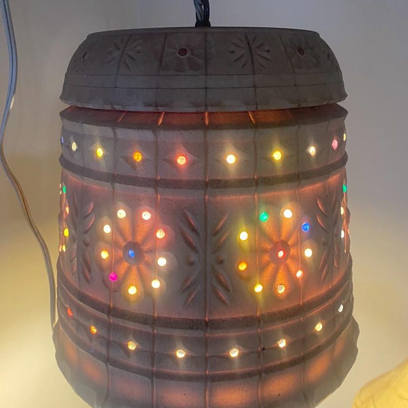 Vintage 60s Hanging Lamp - Etsy