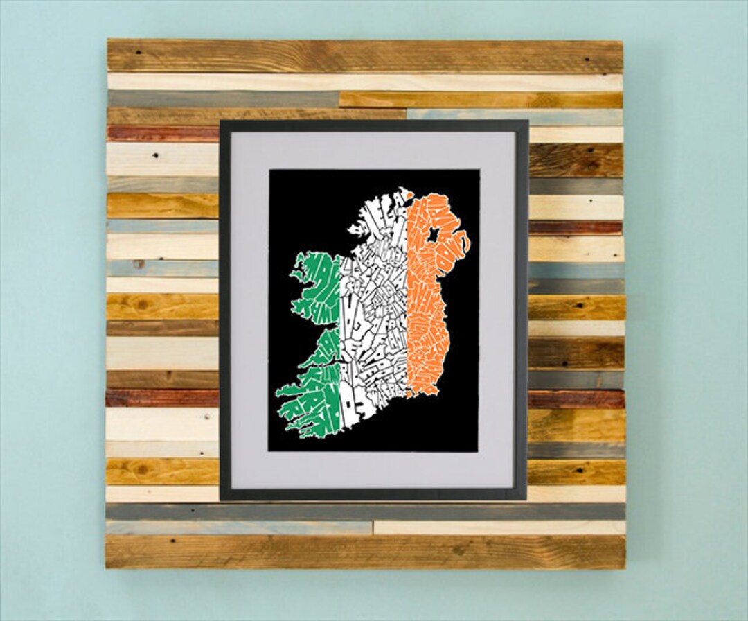 Ireland Regional Map - Hand Drawing - Etsy