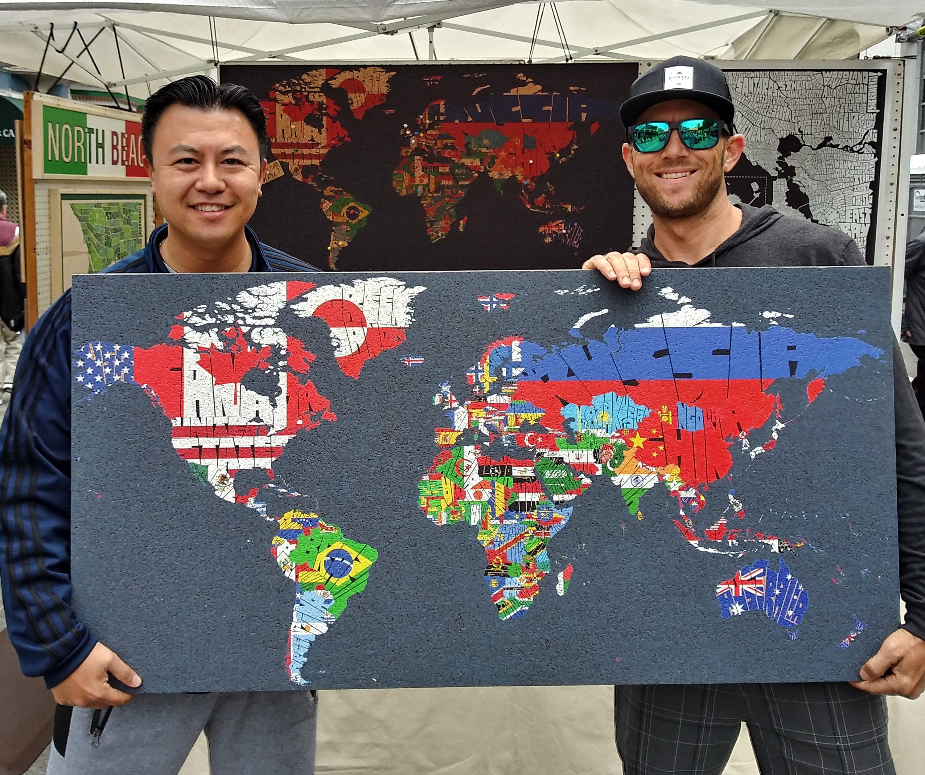 World Country Map Hand Drawing - Etsy