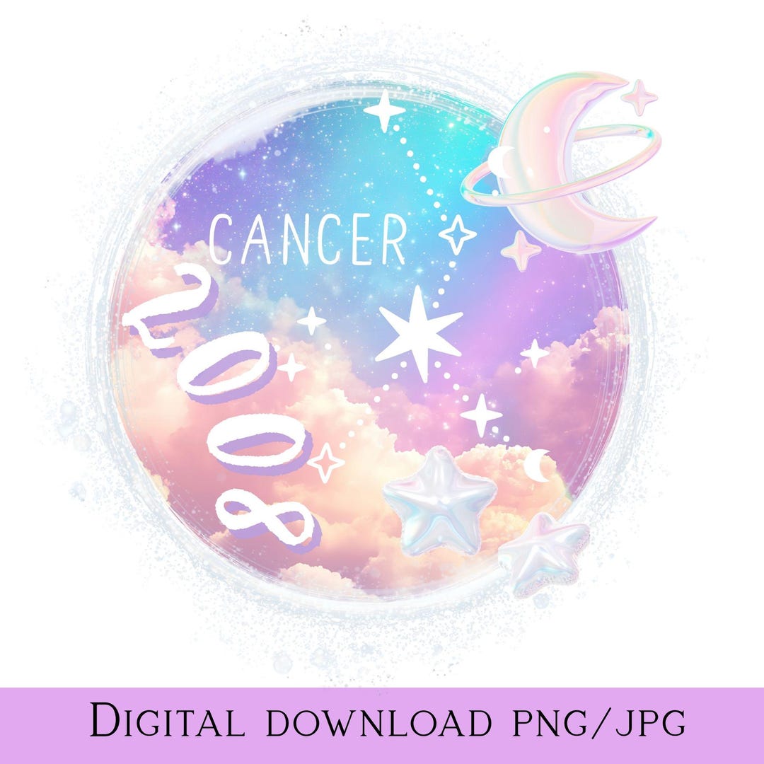 Cancer Zodiac Sign • Birth Year 2008 • Pastel Galaxy Astrology ...